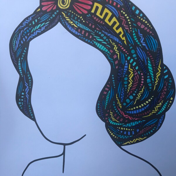 Faceless Beauty Coloring Book - Etsy