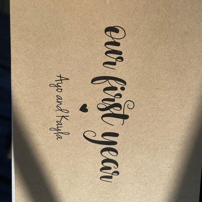 Our First Year Notebook Journal Scrapbook Smashbook Valentines Gift ...