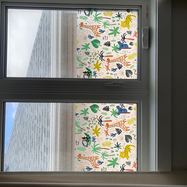 Reeded Glass Privacy Screen - Static Cling Frosted Window Film - DIY ...