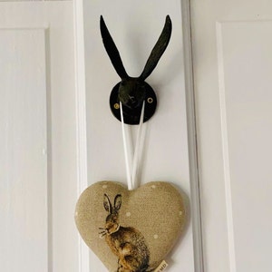 Hanging Heart Hare Hares Decorations Nature Gifts - Etsy
