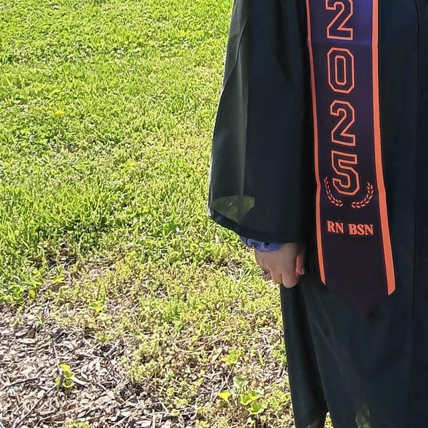 Personalized College Graduation Stole, Custom Grad Sash to Celebrate ...
