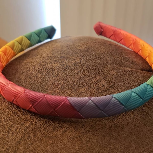 Rainbow Headband- Ombre Headband- Wide Headband Women- Rainbow Birthday ...