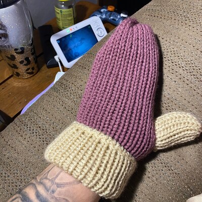 Family-sized Knitting Machine Mittens addiexpress or Sentro Circular ...