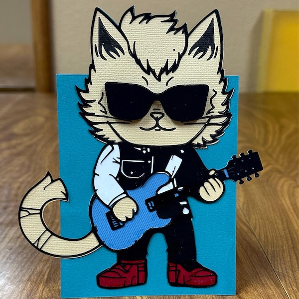 Heavy Meowtal Svg, Heavy Metal Svg, Cat Singer Svg, Musician Svg, Cute ...