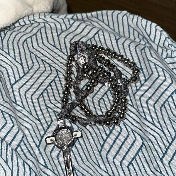 Black Eastern Orthodox Prayer Rope Chotki, 33 Count Barrel Knots. 550 ...