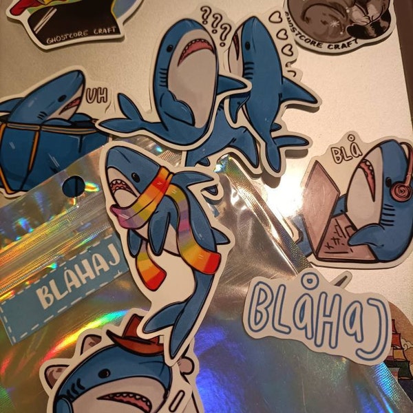 BLAHAJ STICKER SET - Ikea Shark - Blahaj - Sticker Set - Etsy