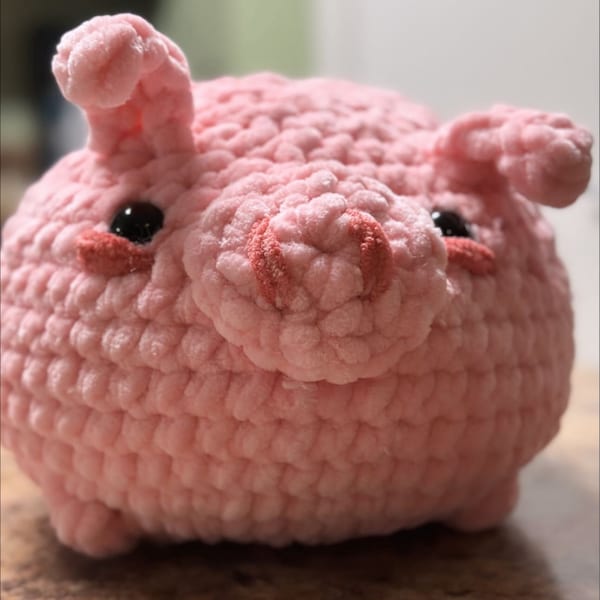 Chonky Pig Crochet Pattern Amigurumi Pig Pattern Farm Pattern Crochet ...