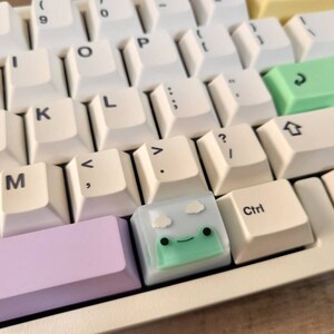 Ready-to-ship 3D Peach on Pastel Resin Keycaps in the OEM Mechanical ...