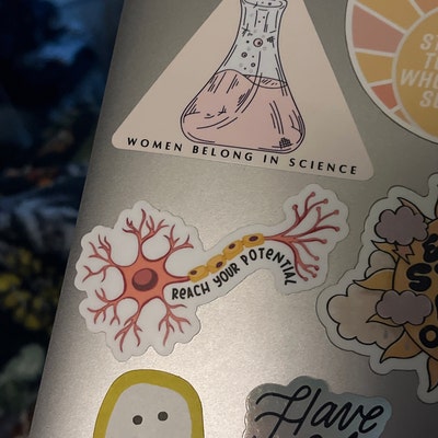 Neuron Potential Medical Sticker Science Sticker Medical Office Decor ...