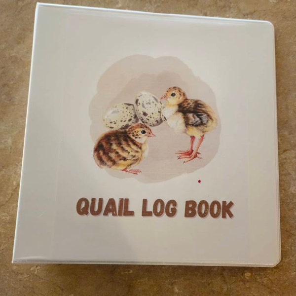 Quail Management Log Book, Incubation & Hatching Tracker (digital ...