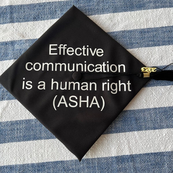 Custom Graduation Cap Topper, Custom Layered Vinyl and Cardstock for ...