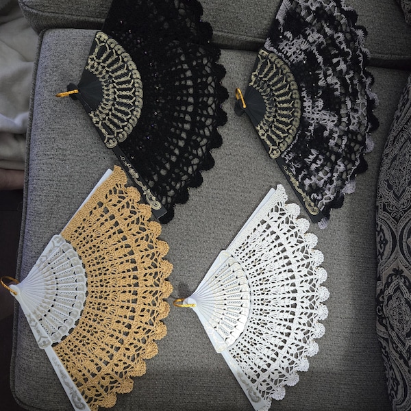 Ankh Crochet Hand Fan Pattern - Hand Fan Crochet Pattern - PDF Pattern ...
