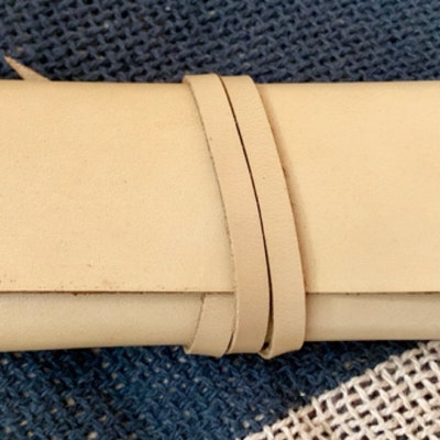 Pen Case Leather Pencil Case Wrap Design Pencil Case - Etsy