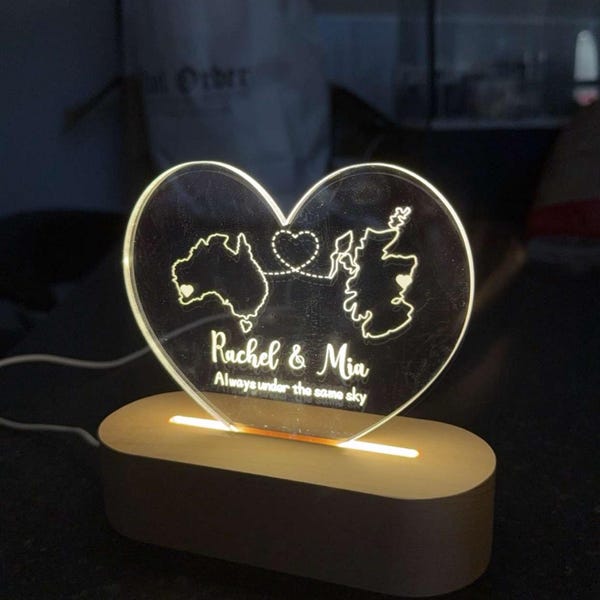 Personalized Photo Night Light ,custom Photo Collage LED Light, Photo ...