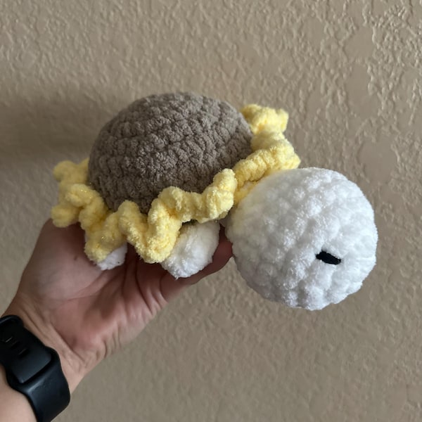 Turtle No Sew Crochet Pattern, Bumble Bee Turtle Pattern, Daisy Turtle ...