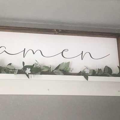 Amen Farmhouse Amen Sign Scripture Sign Christian Sign Religious Bible ...