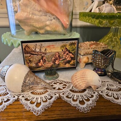 Antique Vintage Green Cast Iron/metal Bookkeeper's Receipt Hanger/hook ...