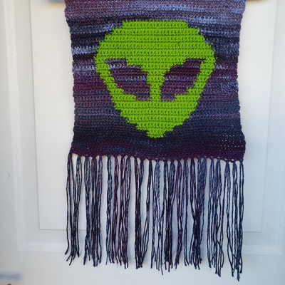PDF PATTERN halloween Eerie Alien Mosaic Crochet Square - Etsy