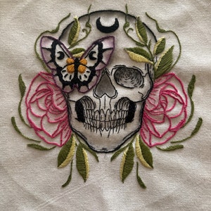 Boho Modern Floral Embroidery Pattern PDF Flower Embroidery Hand ...