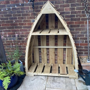 Boat Shaped/gothic Single Seat Garden Bench/arbour-delivered ...