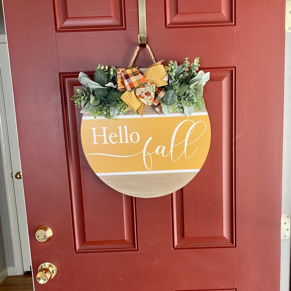 Fall Front Door Decor | Hello Fall | Fall Wreath | Fall Decor | Fall ...