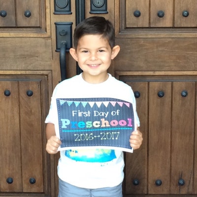 First Day of Mother's Day Out Sign 2022-2023 / First Day - Etsy