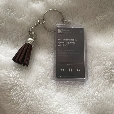 Custom Apple Music Lyrics Keychain Your Song, Your Lyrics, Uniquely ...