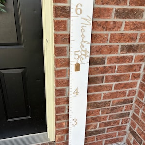 Growth Chart Ruler 3D, Wooden Measuring Stick for Kids, Giant Wall ...