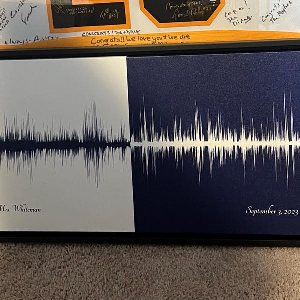 19th Anniversary Gift Bronze Anniversary Gift Song Soundwave Art Gift ...