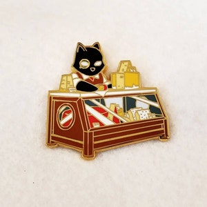 Astronaut Cat Hard Enamel Pin - Etsy