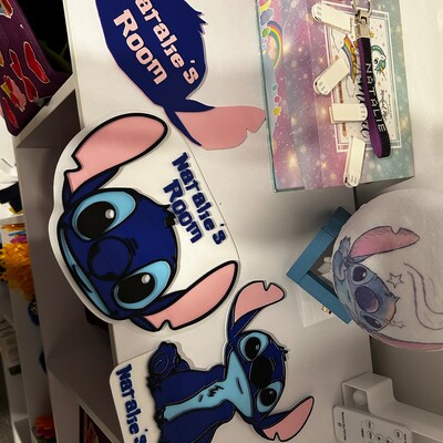 Personalised Lilo & Stitch Inspired 'stitch' 3D Printed Door Sign ...