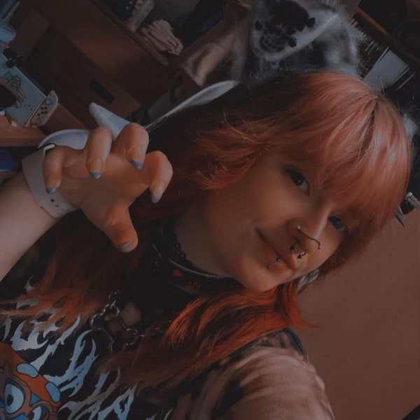 White Bowed Paws Pastel Goth Kawaii Choker Necklace Collar Paw Print ...