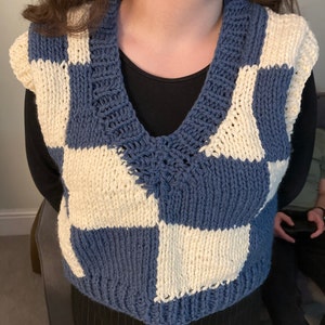 Knitting Pattern: Classic V-neck Vest, Comfortable Fit, Beginner to ...