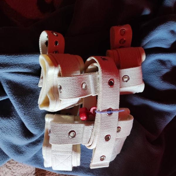 Set of Wrist and Ankle Cuffs Restraints With Segufix Locks / Asylum ...