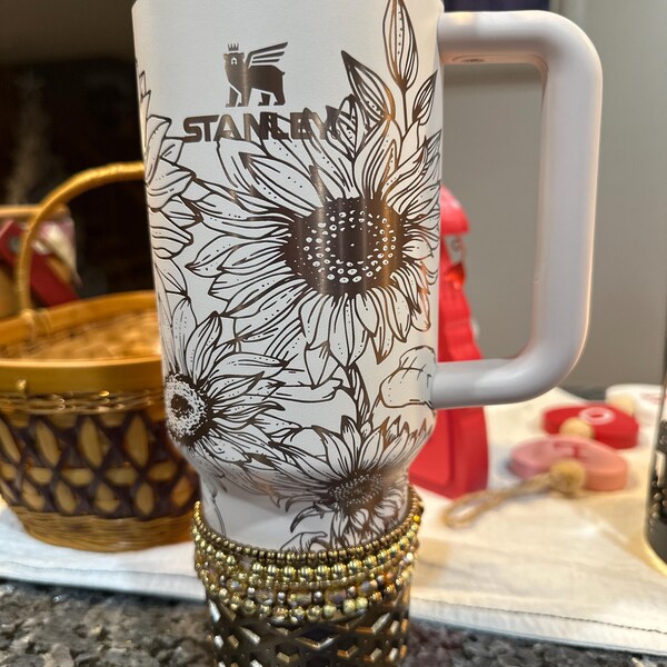 Almond Rose Bracelet Stack for Stanley Tumbler Neutral Colors - Etsy