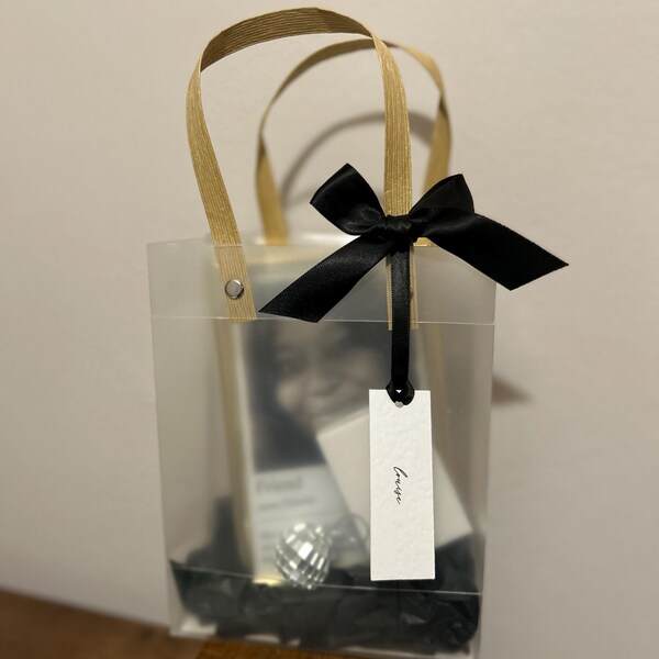 Modern Rectangular Calligraphy Wedding Favour Tag - Couples Names Date ...