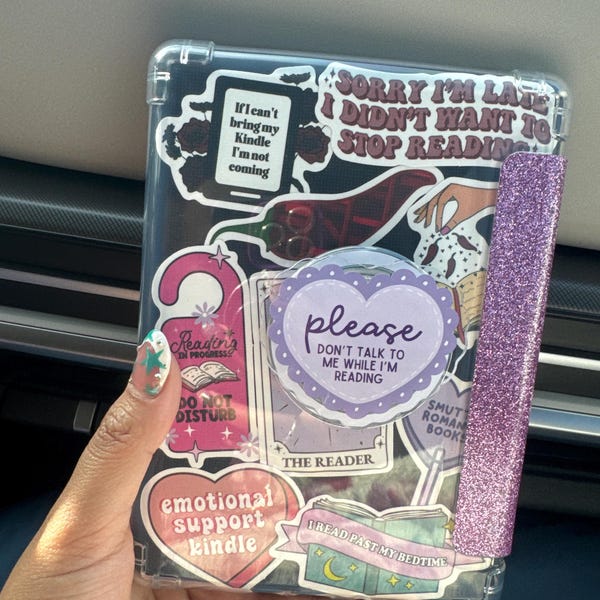 Pink Bow Magsafe Kindle Grip | Coquette | Kindle Holder | Kindle ...