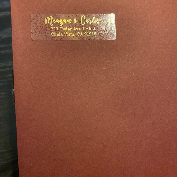 50 Small Return Address Label,small Clear Address,custom Address Label ...