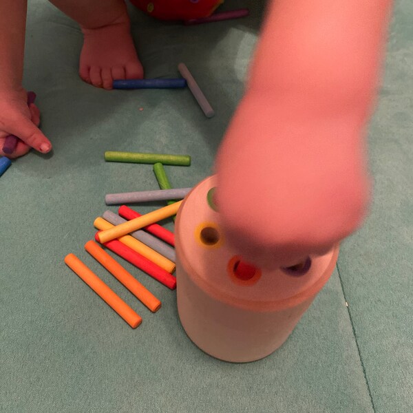 Matchstick Color Drop Sorter Toy Baby Development Learning Game ...