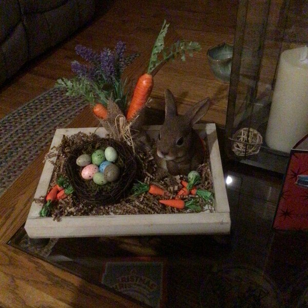 Mid Size Rustic Table Tray With Feet Coffee Table Decor Coffee Bar - Etsy