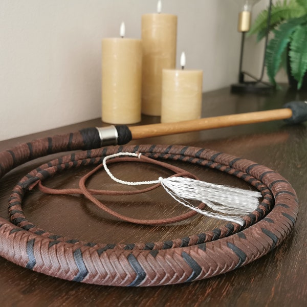 The Pink Panther Inspired Snake Whip 3.5ft Paracord Nylon Whip Waxed ...