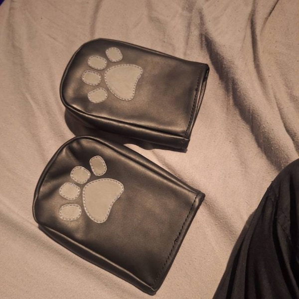 BDSM FIST MITTS, Short Fist Mittens. Leather Fist Mitts With Animal ...