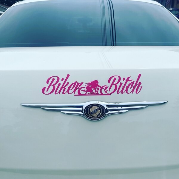 Lady Rider Biker Babe Woman Girl Female Motorcycle Vinyl Decal Bike ...