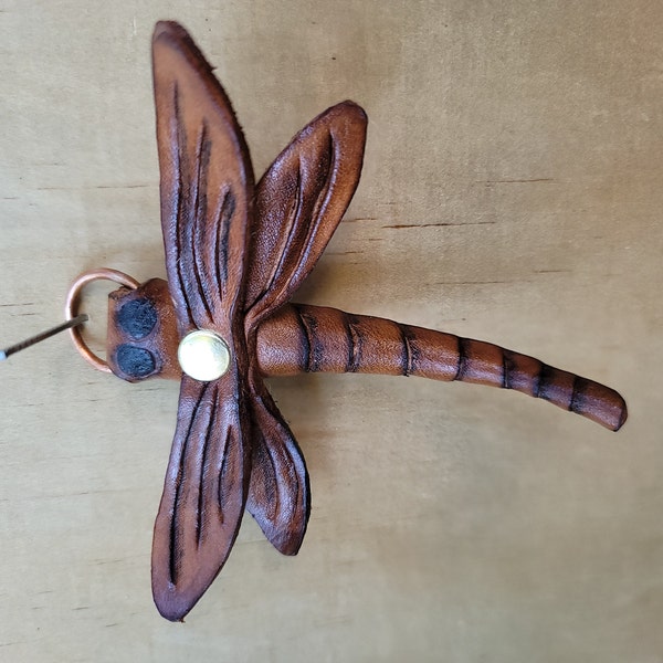 Leather Dragonfly Keychain Pattern, Purse Ornament (PDF Pattern) - Etsy