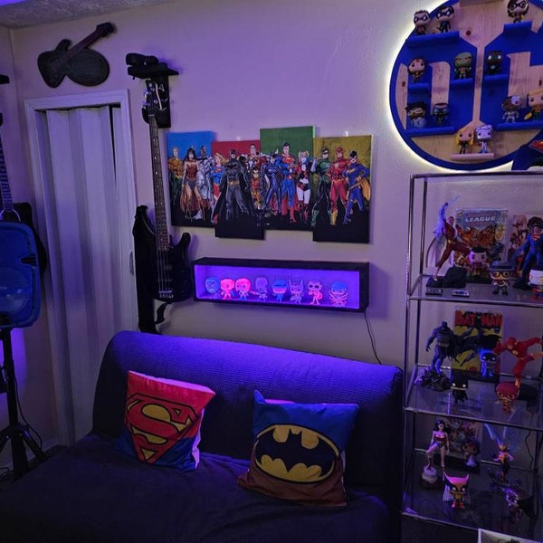 Funko Pop Display Shelf, Led Display Case, Light Display on Wall,funko ...