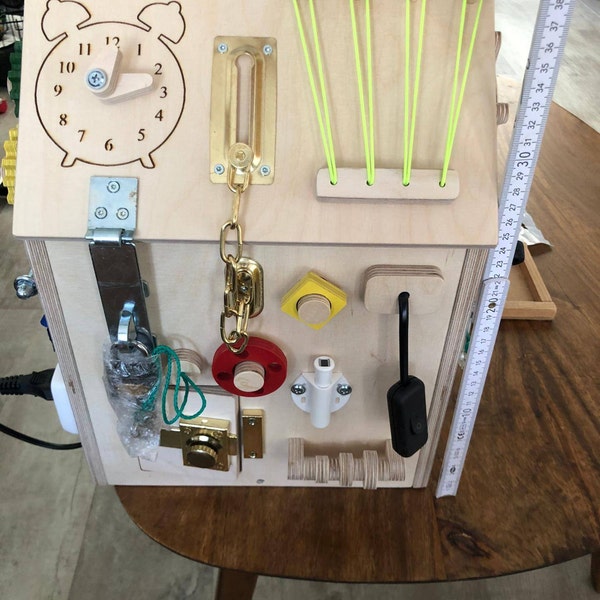 House LED Busy Board, Busy House, Sensory, Activity, Busyboard, Wooden ...