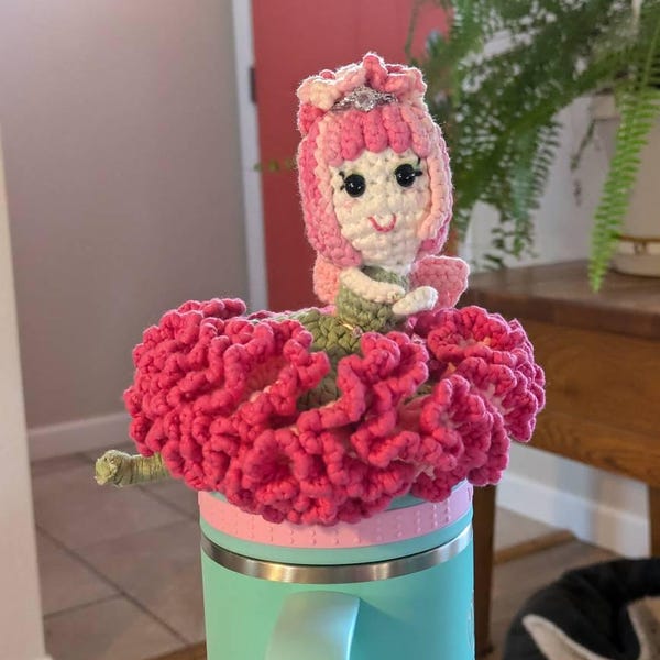 Crochet Carnation Flower Fairy Pattern: Reversible Doll (downloadable ...