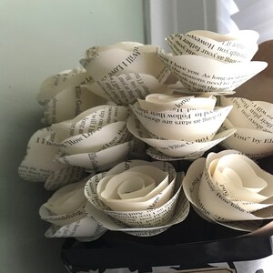 Custom Song Lyrics Paper Flowers Wedding Vows Paper - Etsy