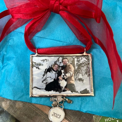 First Christmas Photo Ornament Picture Frame Baby Gift - Etsy