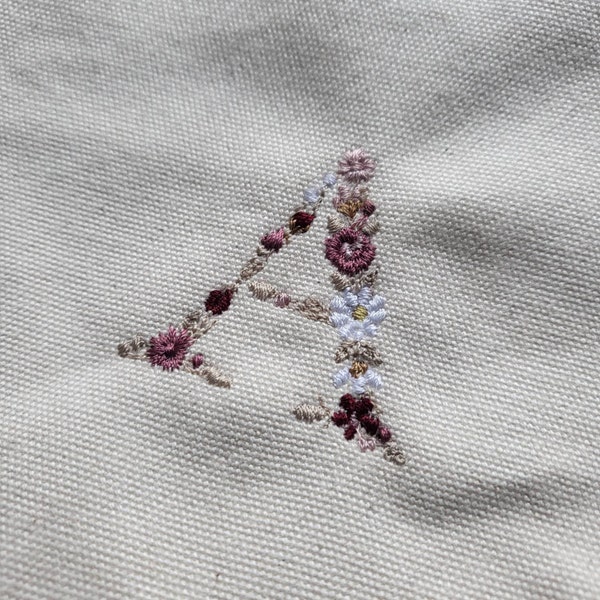 Floral Alphabet Machine Embroidery Design Small Letters With Flowers 1. ...